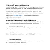 Microsoft volume licensing