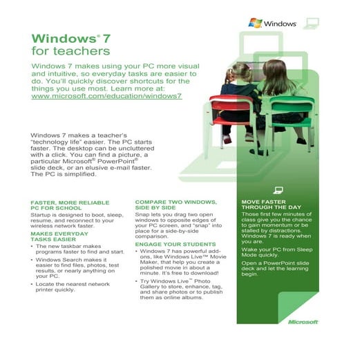 Microsoft - Windows 7 | PDF