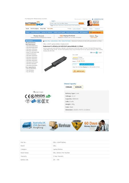 Dell latitude d600 battery | PDF