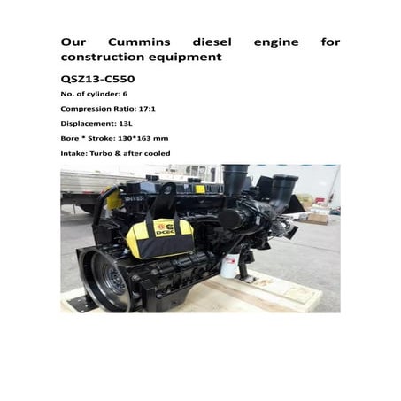 Cummins diesel engine for Construction machinery | PDF