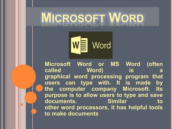 Introduction to MS Word | PPT