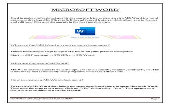Features Of Microsoft Word PDF Microsoft Word Software, 58% OFF