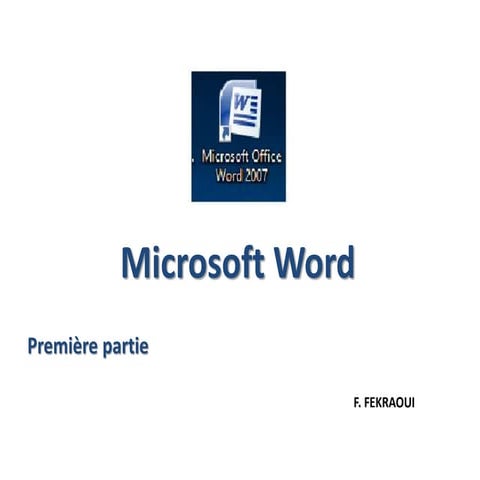 cours microsoft word2010 | PDF