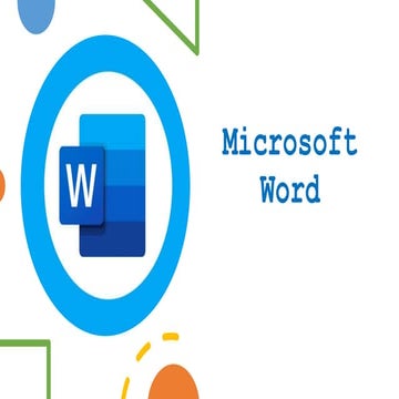 Microsoft Word.pptx | Desktop Publishing | Computer Software and Applications