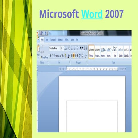 Materi Dasar-Dasar word 2010 untuk pelajar dan pemula | PPTX