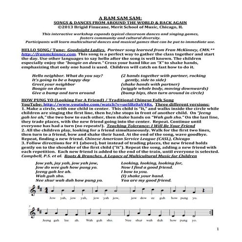 Microsoft word a ram sam sam-cmaeyc 2013.doc | Music | Entertainment