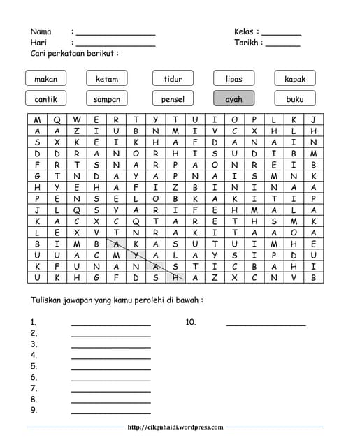 Cari perkataan-yang-merdeka-tersembunyi (1) | DOCX | Politics