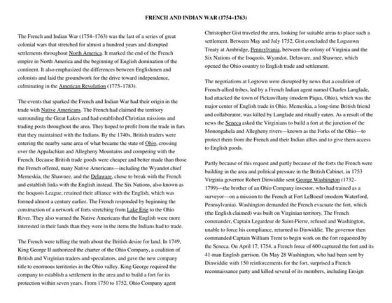 French and Indian War | PPT