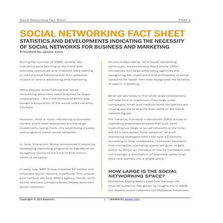 special report. social networking | PDF