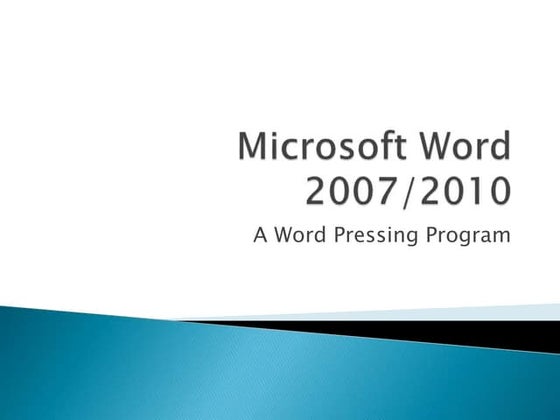 Word 2010 tutorial | PDF | Desktop Publishing | Computer Software and ...