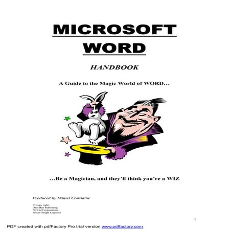 Microsoft word handout | PDF