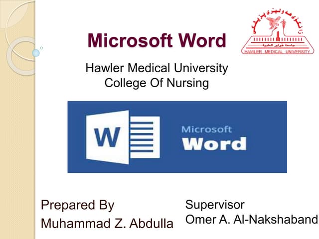 Introduction to MS Word | PPTX | Desktop Publishing | Computer Software and Applications