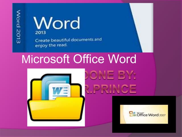 HISTORY OF MICROSOFT MS-WORD | DOCX