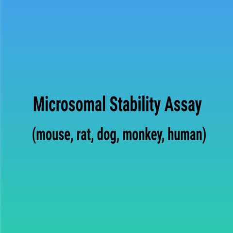 Microsomal stability assay | PDF