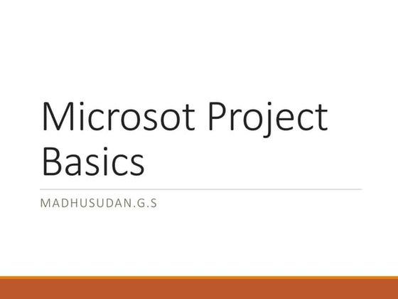 10 key features of microsoft project plan (mpp) | PPTX