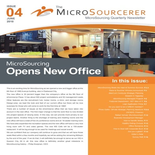 MicroSourcing - June 2010 | PDF