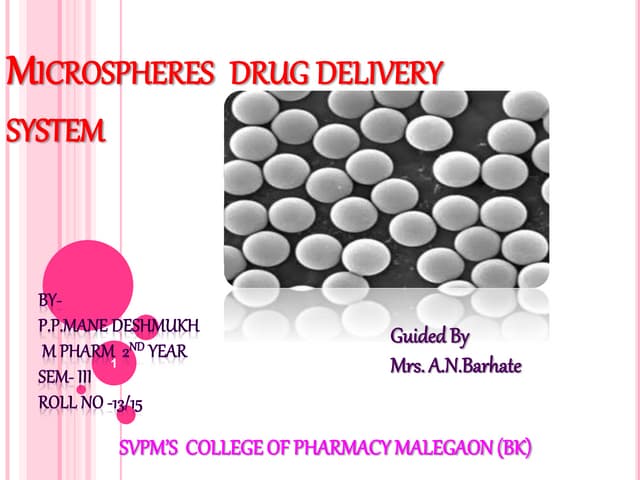 Shreya poster on drug delivery | PPTX