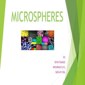 Microspheres | PPTX