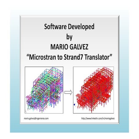 Microstran to Strand7 Translator | PDF