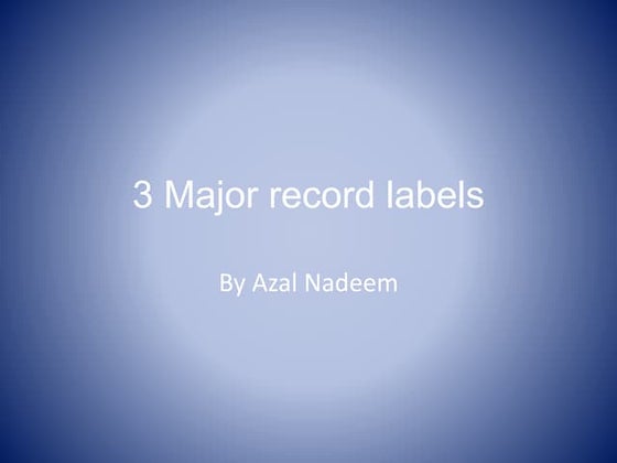 Existing Music Labels | PPT