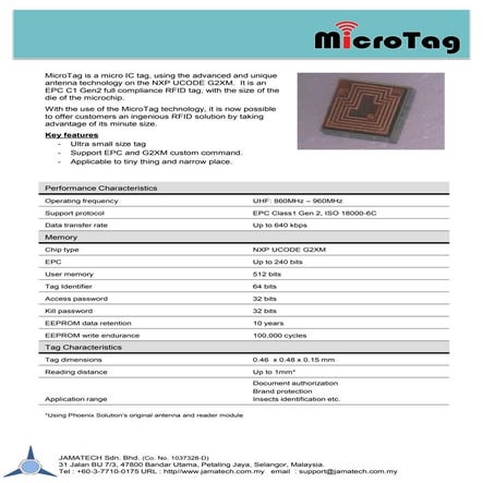MicroTag Specification | PDF | Technology & Computing