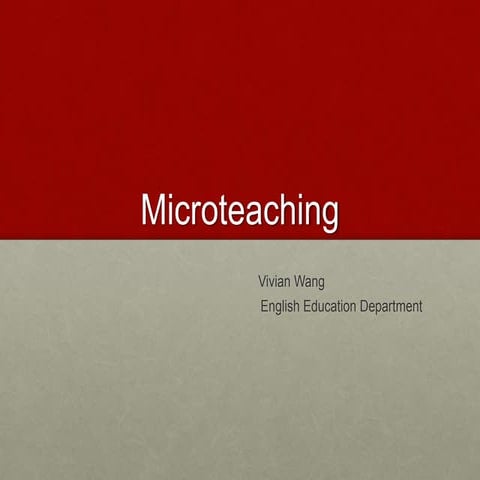 Microteaching | PPTX