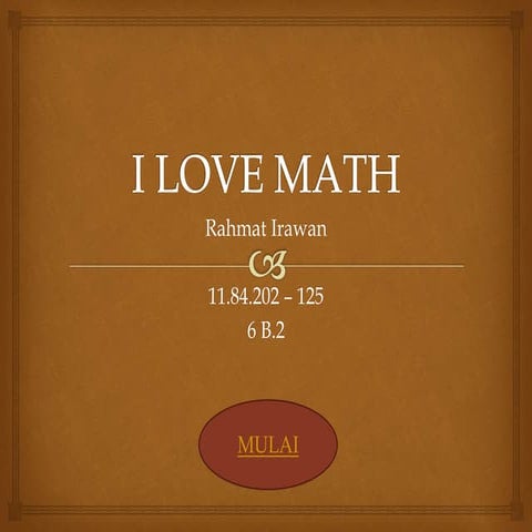 I Love Math | PPT
