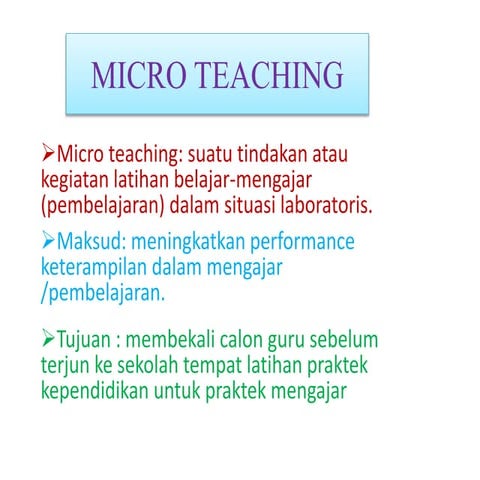 Micro Teaching Materi S1 | PPTX