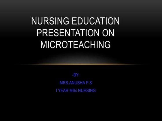 Microteaching | PPTX
