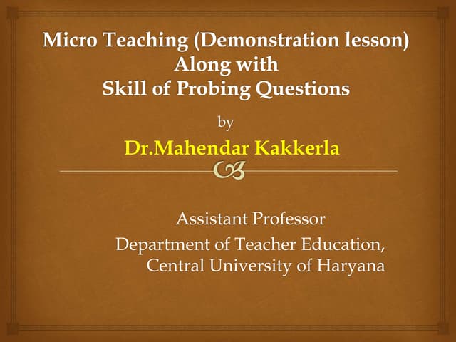 Microteaching format on all skills of teaching | PDF