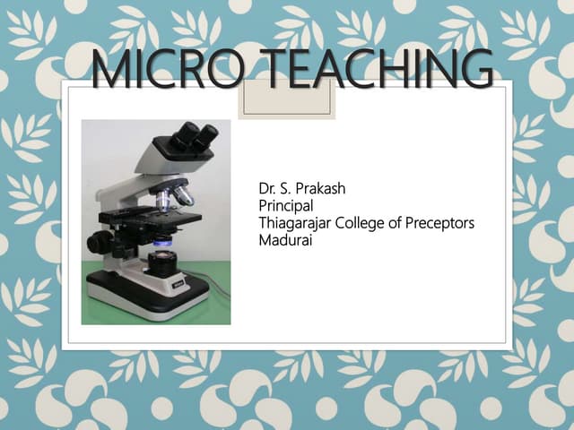 Micro teaching | PPTX