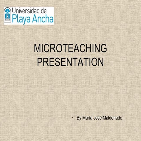 Microteaching presentation | PPT