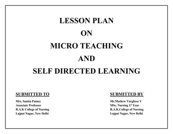 Microteaching | PPT | Homework and Study | Education