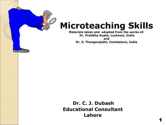 Microteaching | PPT | Homework and Study | Education