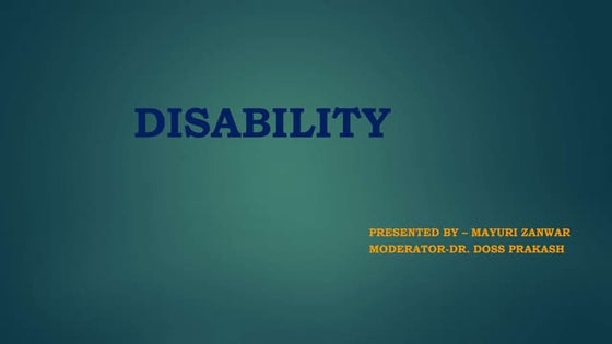 DISABILITY community based rehabilitation .pptx