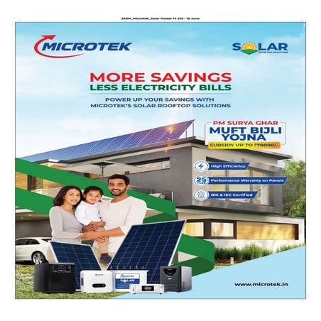 Microtek Solar Panels - Powering Homes Across India with Top-Tier ...