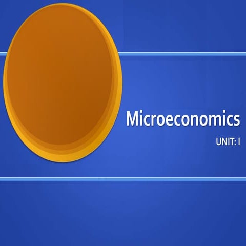 Micro unit 1 | PPT