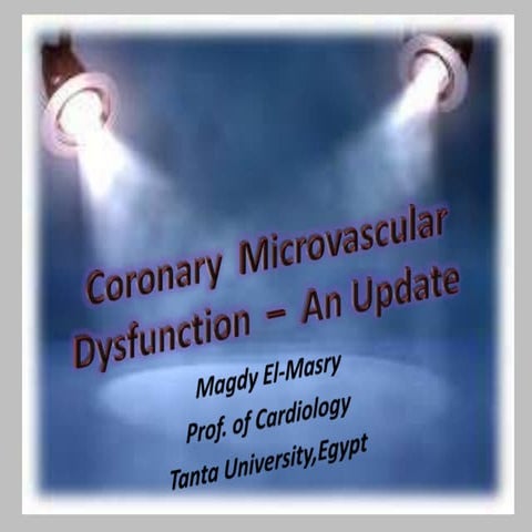 coronary microvascular dysfunction | PPTX