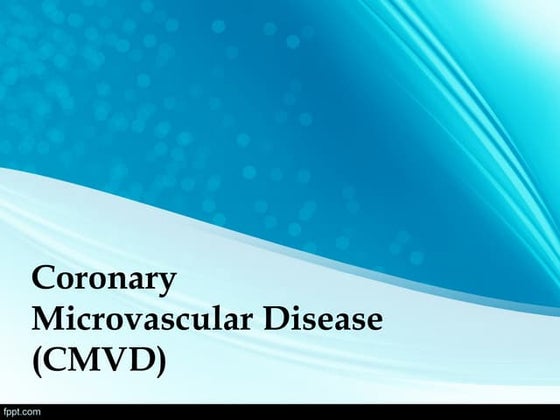 Microvascular angina | PPT