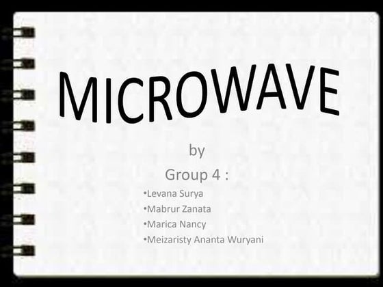 Microwaves presentation | PPTX