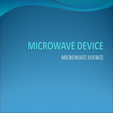 Microwave Engineering Device and Source.ppt