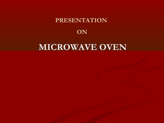 Microwaveoven | PPT