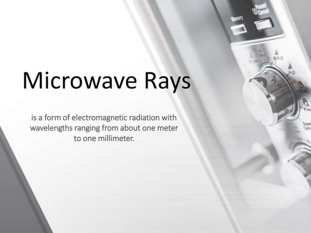 Presentation on Applications of microwave | PPTX
