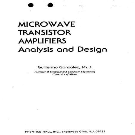 Microwave transistor amplifiers analysis and design | PDF | Desserts ...