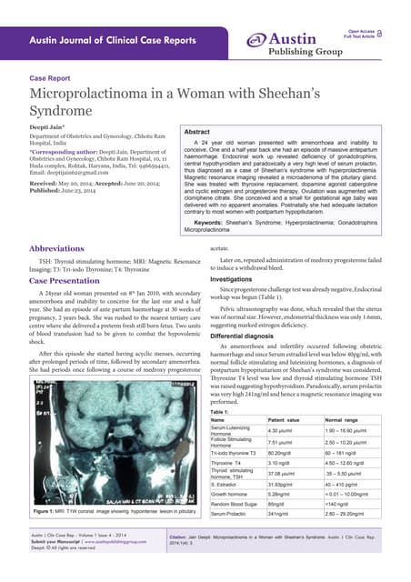 Sheehan's syndrome | PPTX | Pregnancy | Reproductive Health