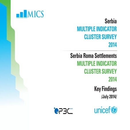 Multiple Indicator Cluster Survey 2014 | PDF