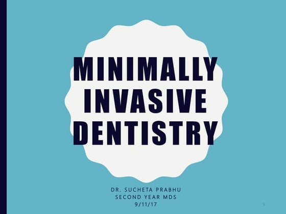 ATRAUMATIC RESTORATIVE TREATMENT (ART) | PPTX