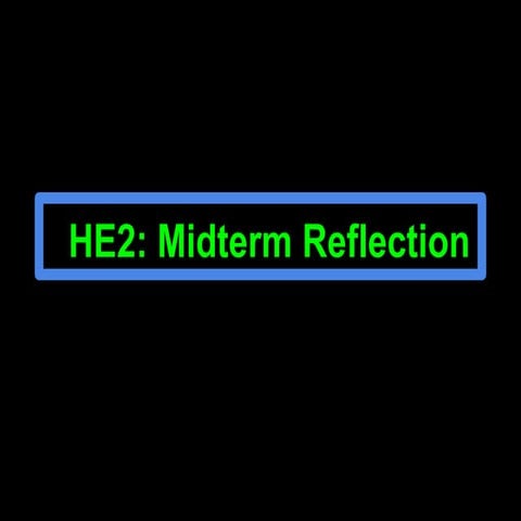 Mid term reflection points | PPT