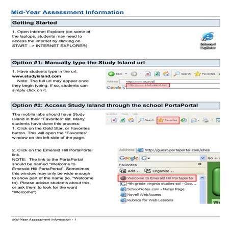 Mid Year Assessment Information | PDF | Educational Assessment | Education
