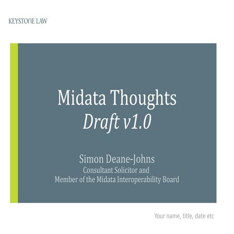 Midata Thoughts No. 1 | PDF